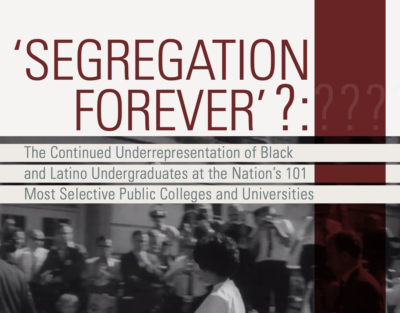 Segregation Forever? The Continued Underrepresentation of Black and ...